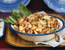 Chestnut-and-Apple Stuffing Recipe