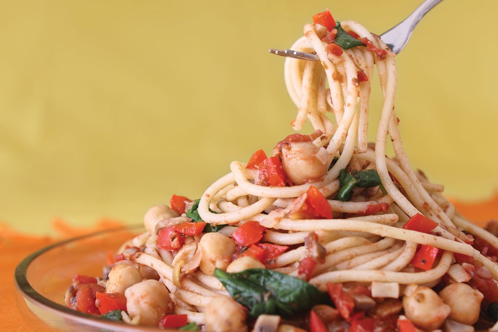 Spaghetti with Chunky Tomato Sauce Recipe