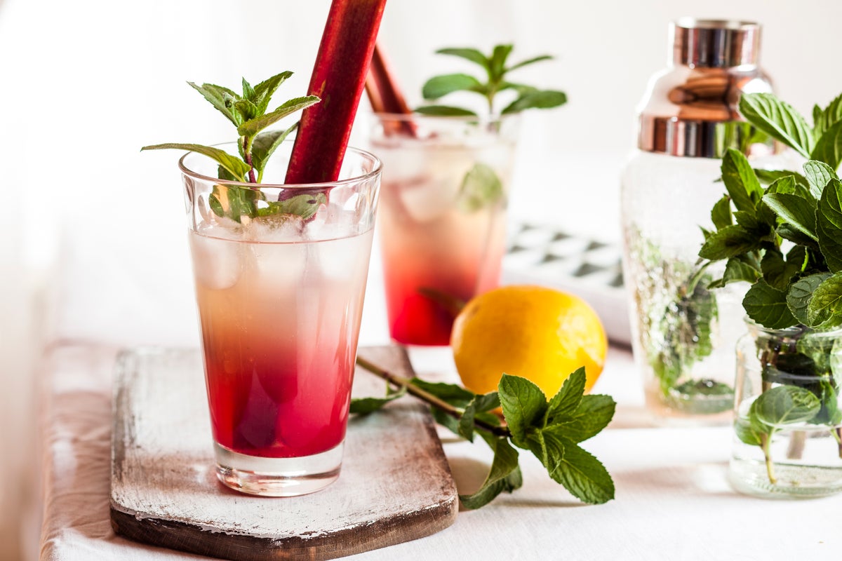 Rhubarb-Ginger Shrub Recipe