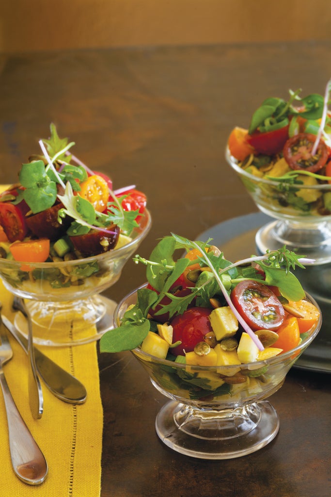 Summer Squash, Avocado, and Cherry Tomato Salad Recipe