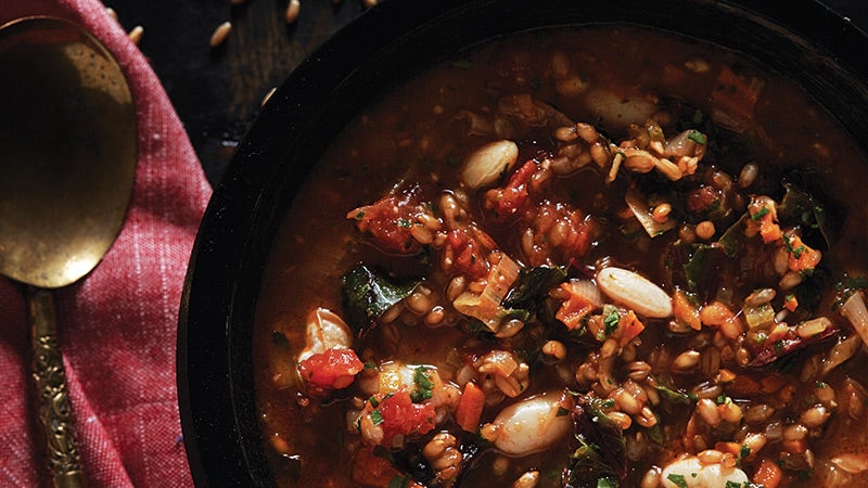 Vegan Smoky Vegetable and Wheat Berry Stew Recipe