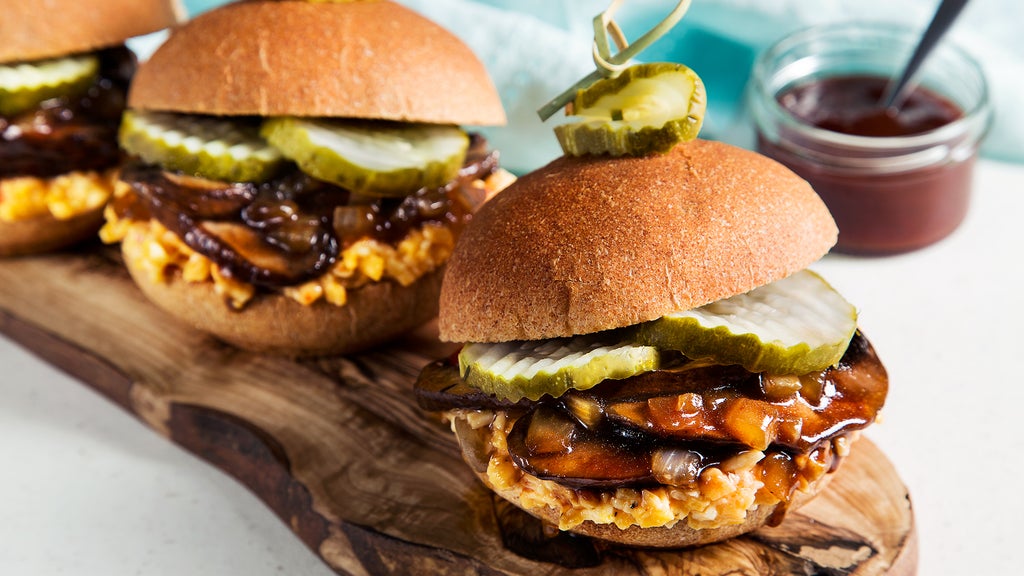 BBQ Mushroom Sliders Recipe